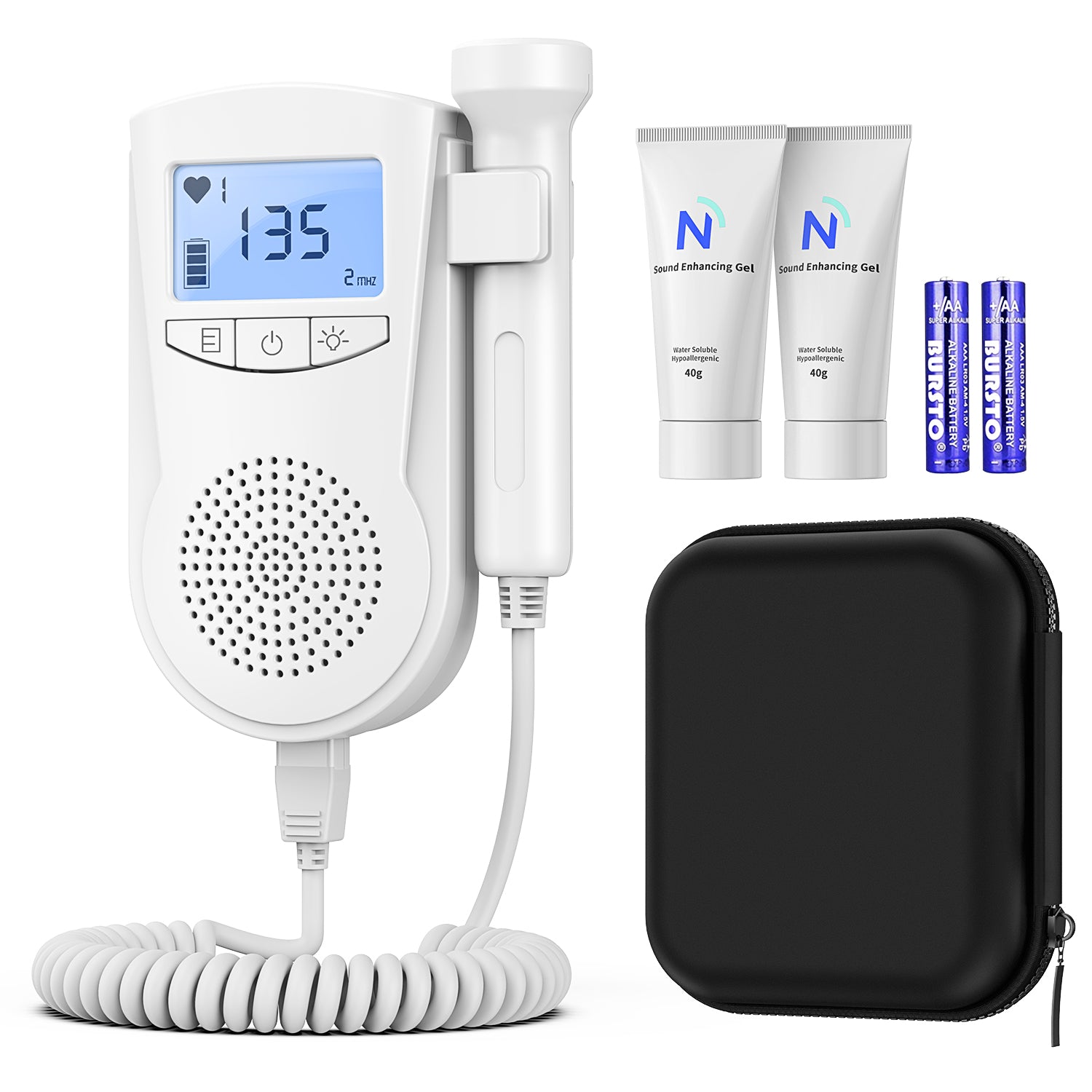Baby Doppler Fetal Heartbeat Monitor, Easy to Use